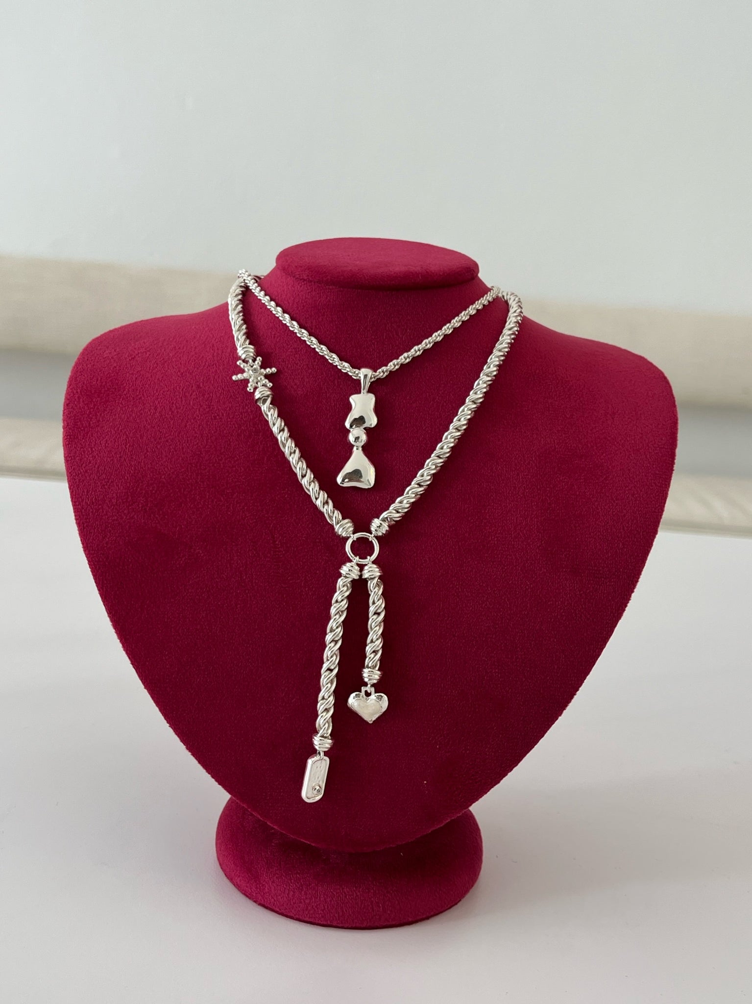 Mountain & Moon Cassia Necklace Silver – Hunter Store