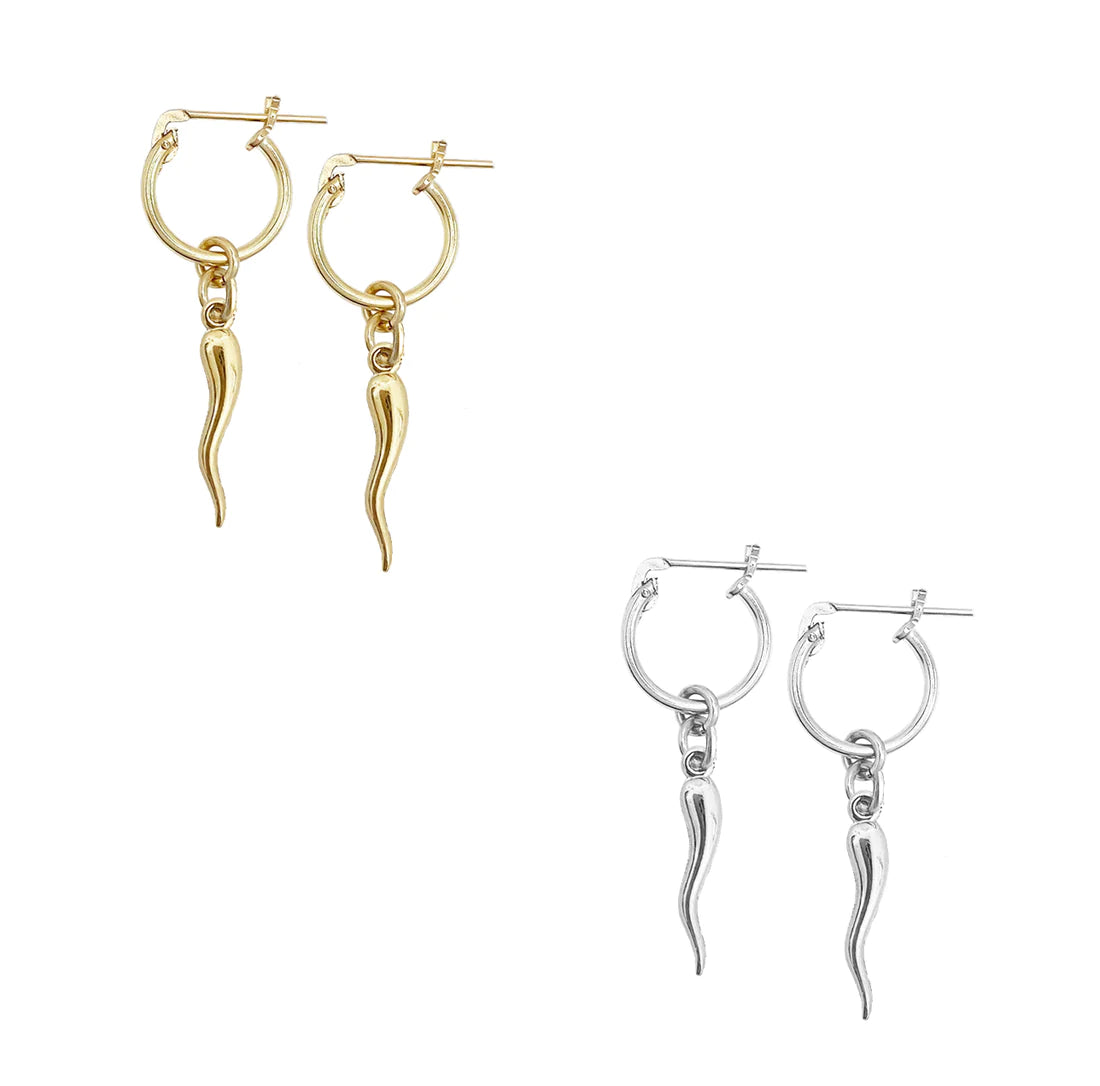 Misuzi Kitt Chilli Hoops Silver – Hunter Store