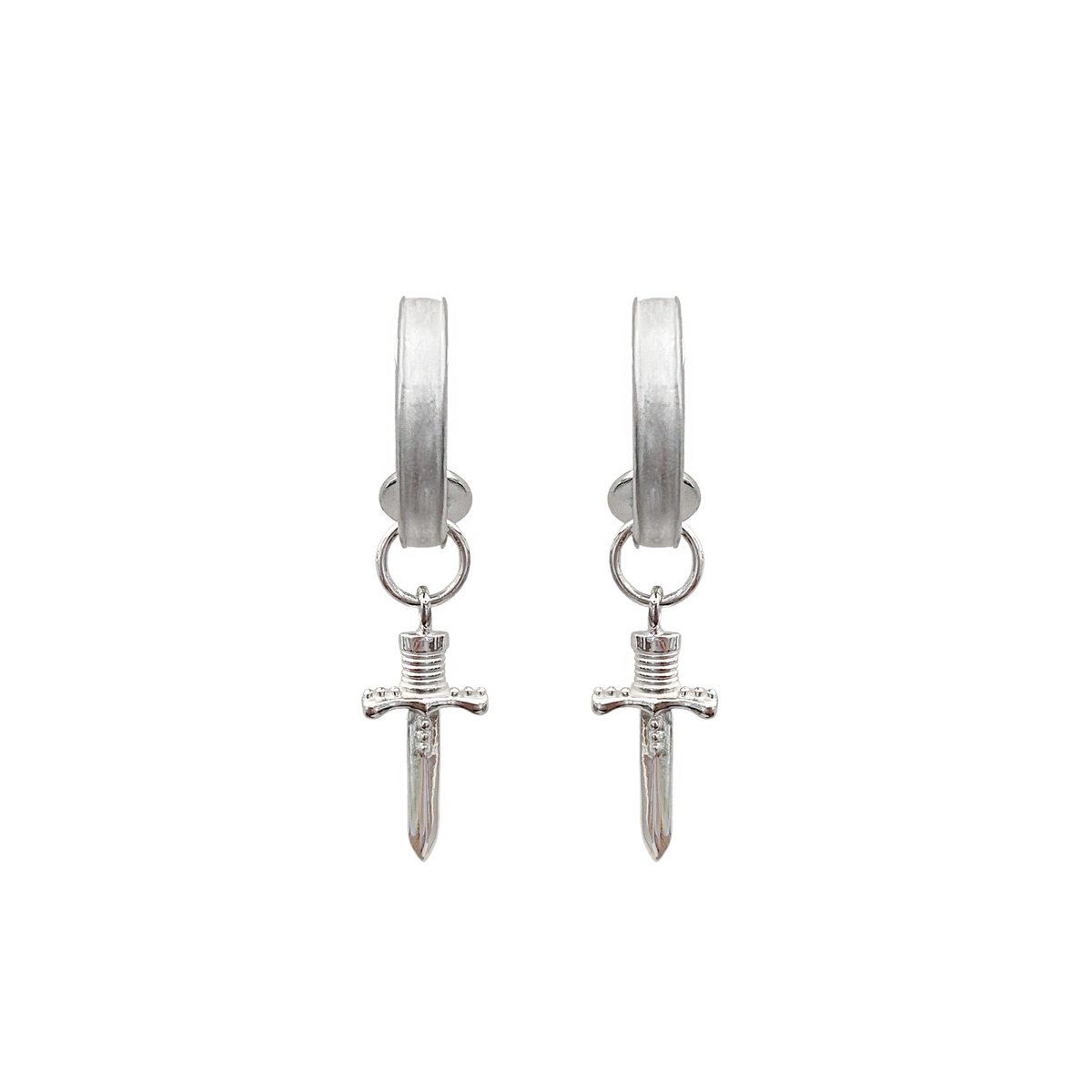 Mountain & Moon Dagger Mini Hoops Silver – Hunter Store